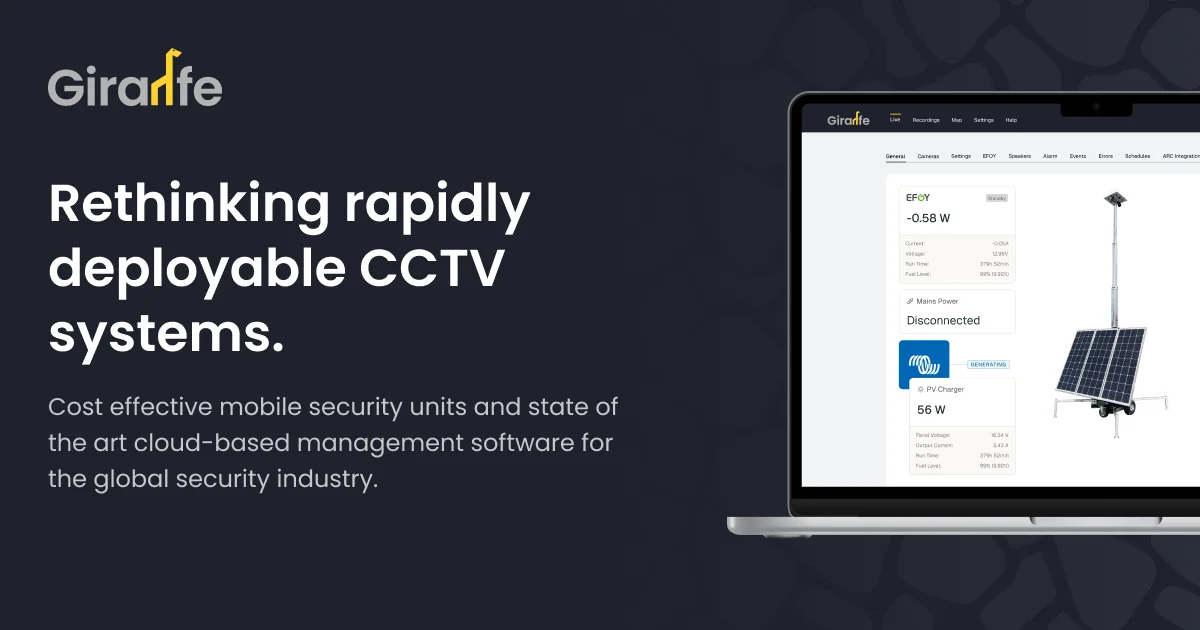 Giraffe - Rethinking rapidly deployable CCTV systems